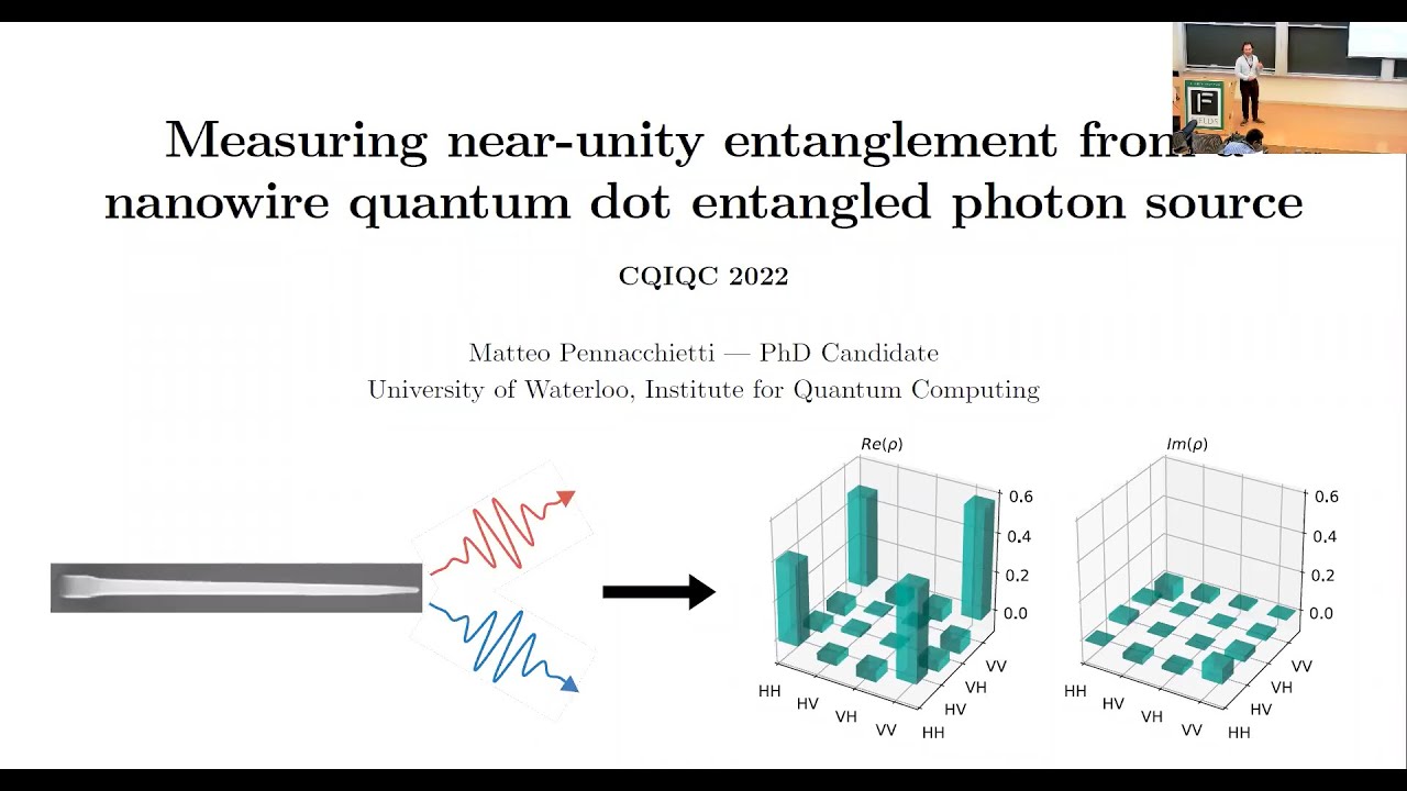 Measuring Near-Unity Entanglement from a Nanowire Quantum Dot Entangled Photon Source - YouTube