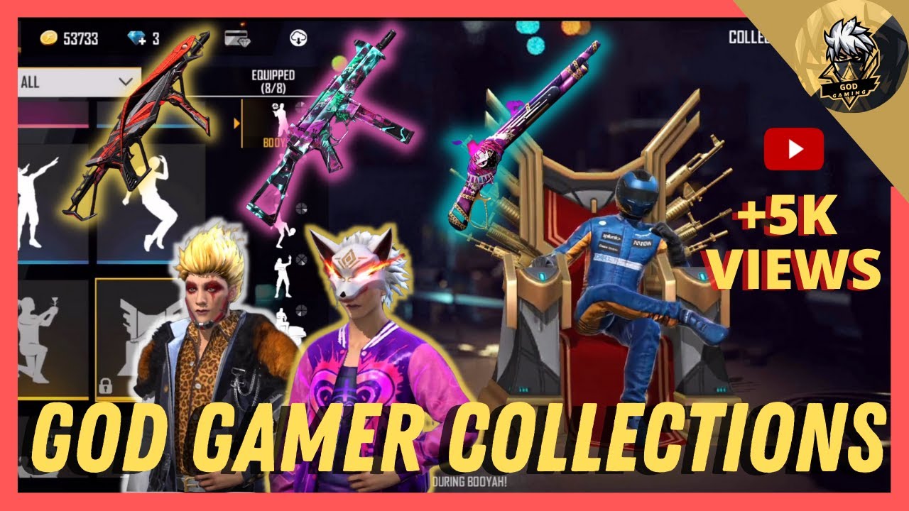 GOD GAMER ID COLLECTION FREE FIRE |PRO PLAYER|FF ID COLLECTION| - YouTube
