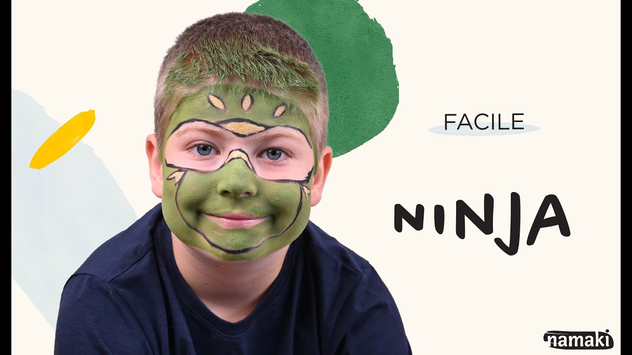 Tuto maquillage enfant - Ninja | Namaki - YouTube