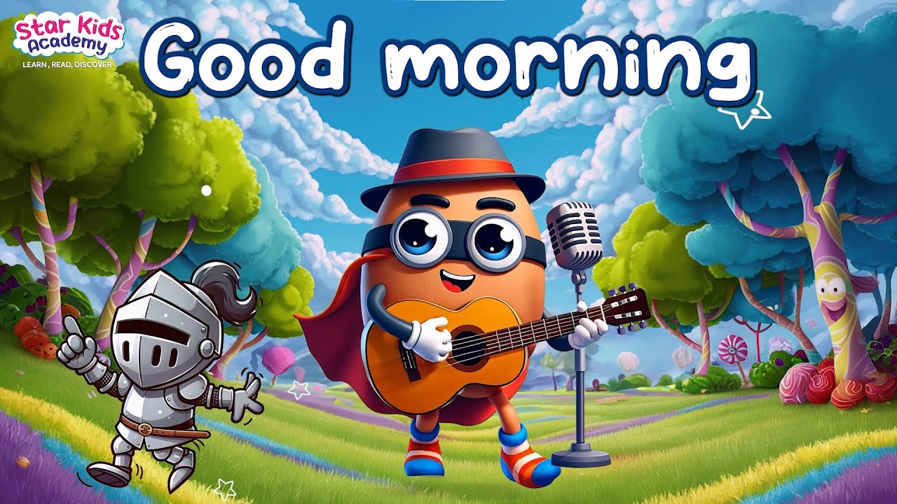 good morning song for kids (with lyrics) | good morning with Mr Potato ...