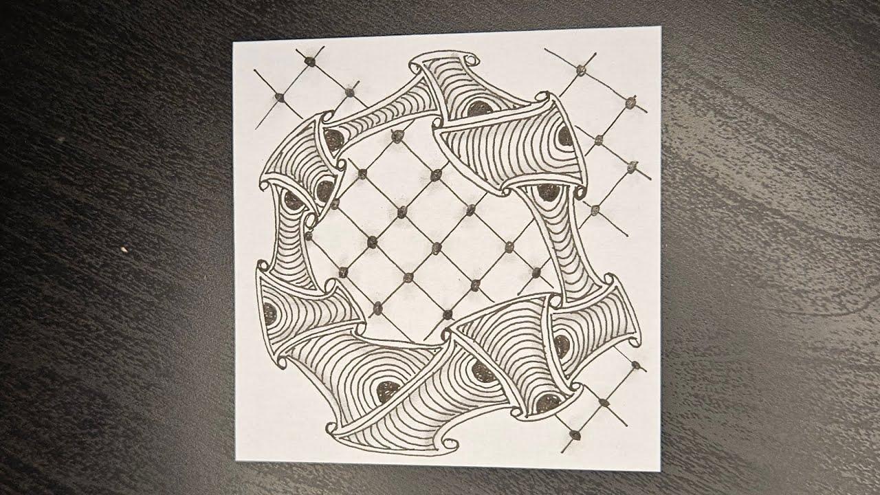 Zentangle patterns for joy and gratitude -- Zendoodle - YouTube