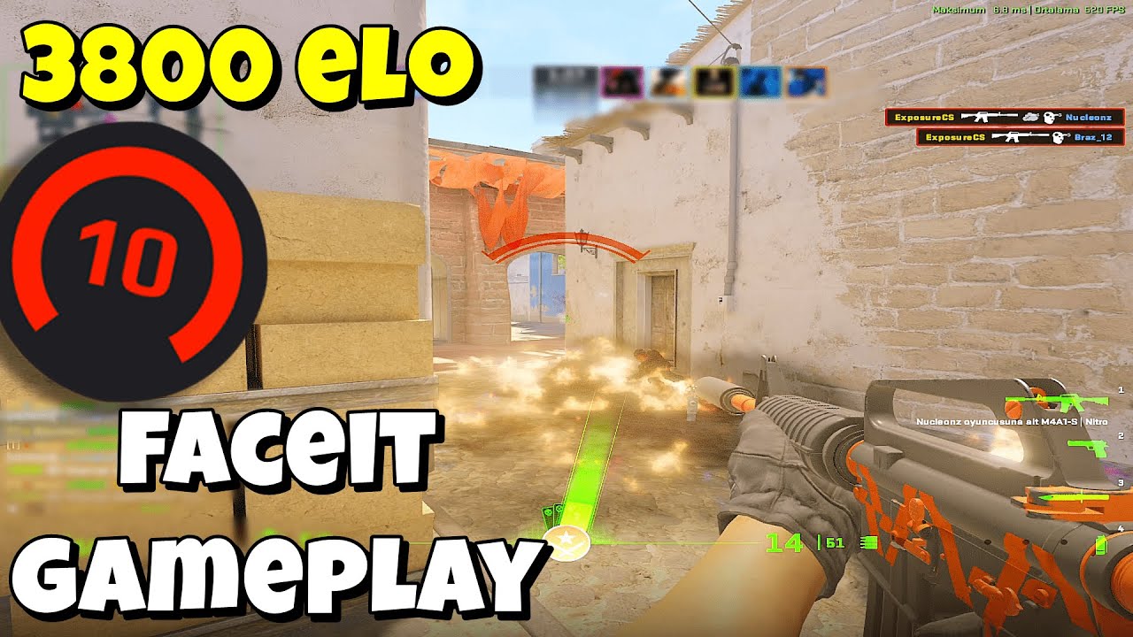 CS2 - Faceit 3800+ ELO | De_Mirage'de Takımı Sırtladım! (CS2 Gameplay)🎯 ...