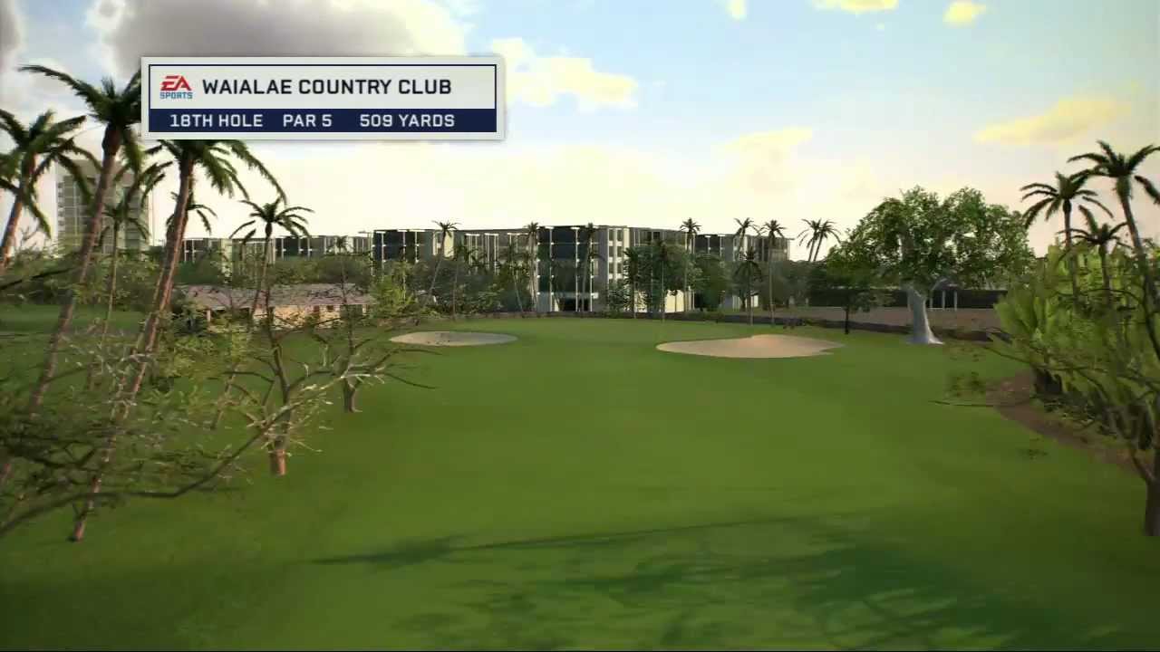 Course Flyover: Waialae Country Club's 18th Hole - YouTube