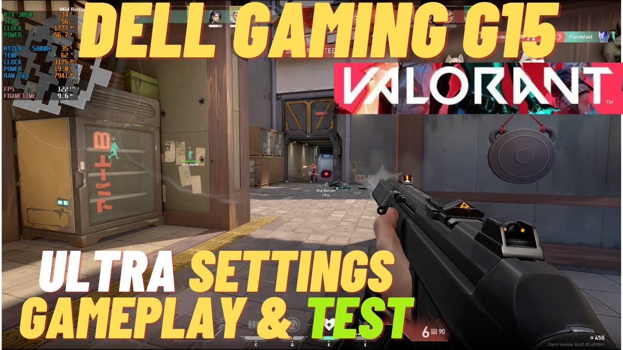 Valorant PC Test - Dell Gaming G15 Laptop - YouTube