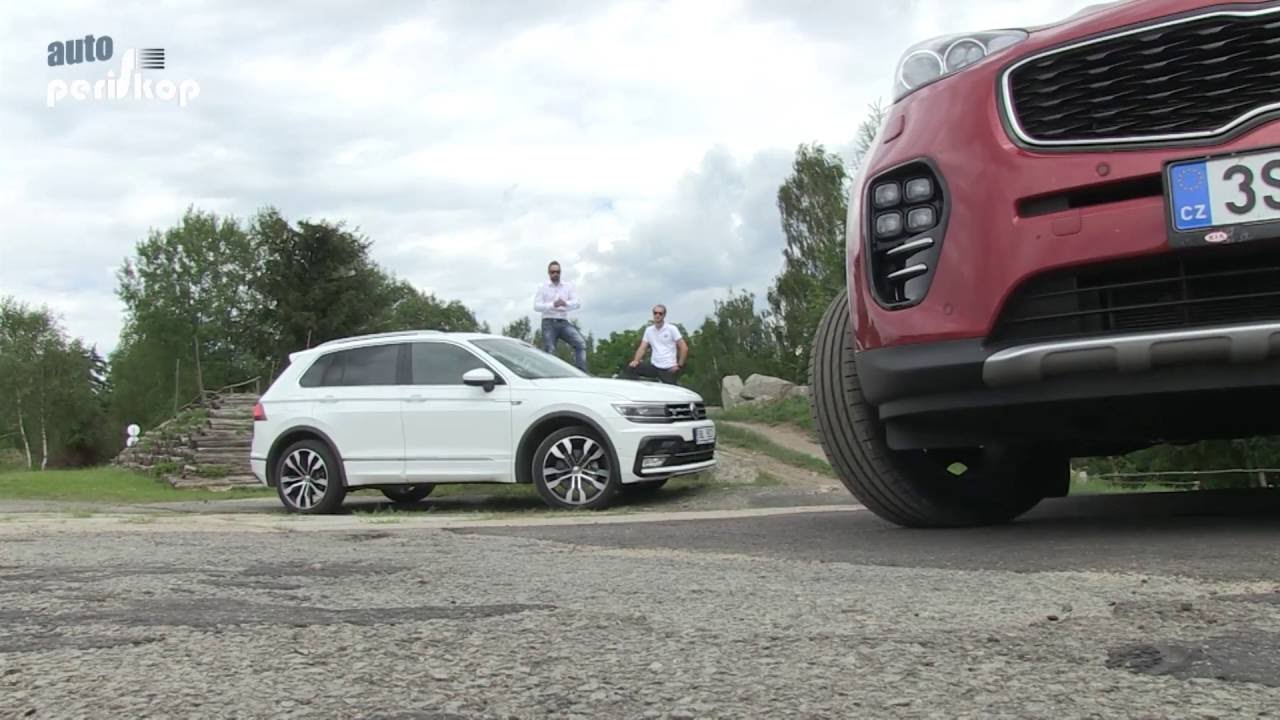 Volkswagen Tiguan 2.0 TDI vs. Kia Sportage 1.6 T-GDI 2016 - YouTube