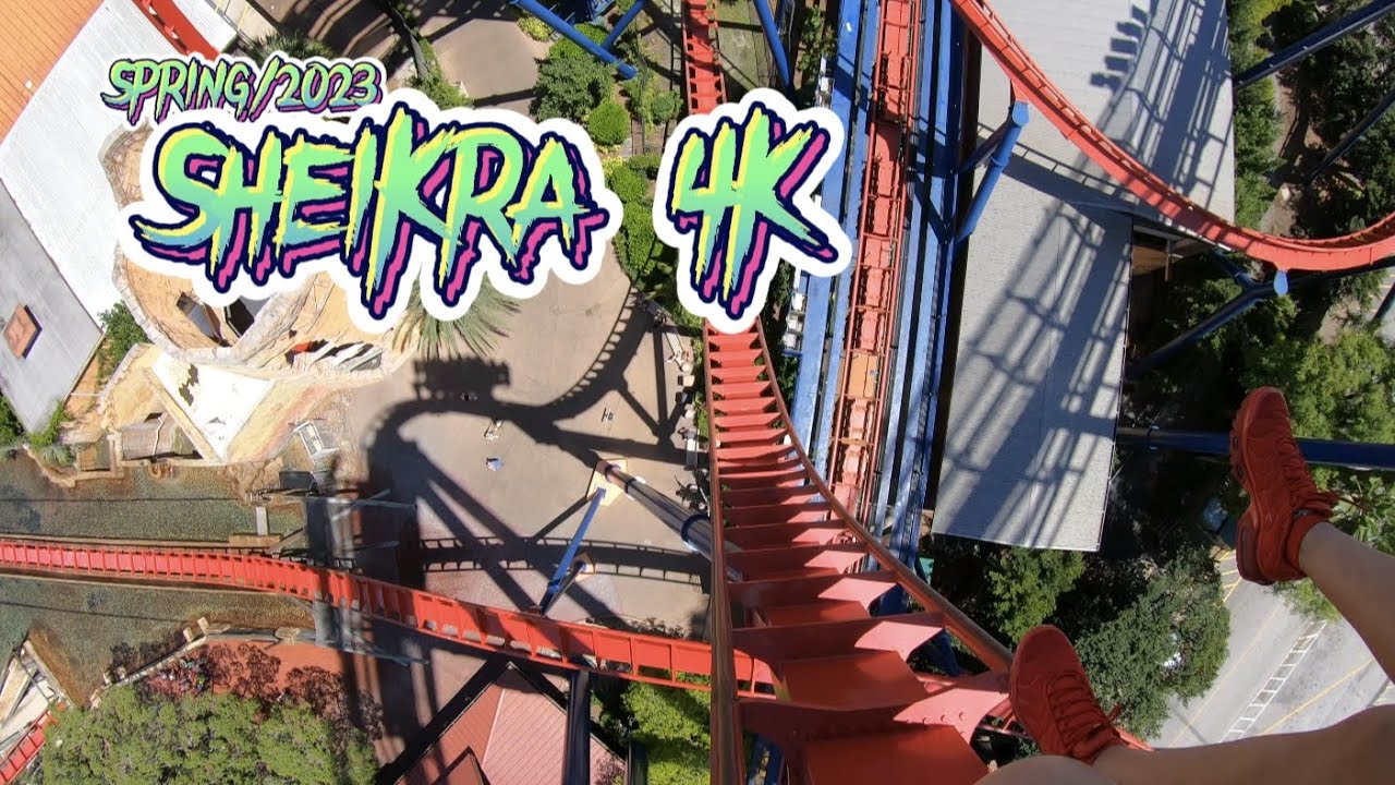 4K SheiKra Roller Coaster - Busch Gardens - Tampa, FL - Spring/2023 ...