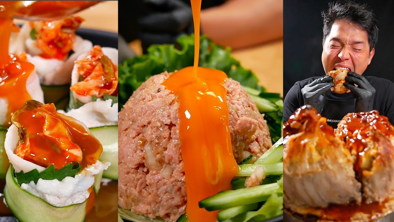 ASMR | Delicious Bayashi Food #5 | MUKBANG | COOKING - YouTube