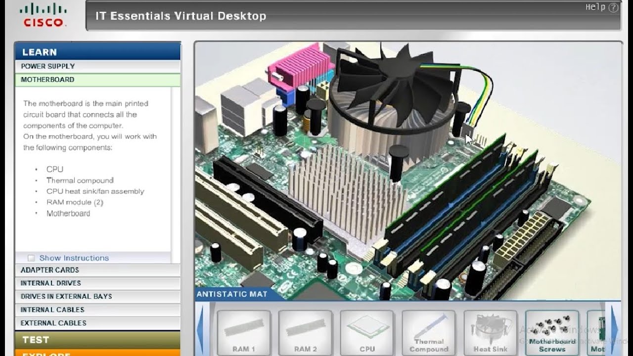Tutorial Merakit Komputer Menggunakan Cisco IT Essentials Virtual ...