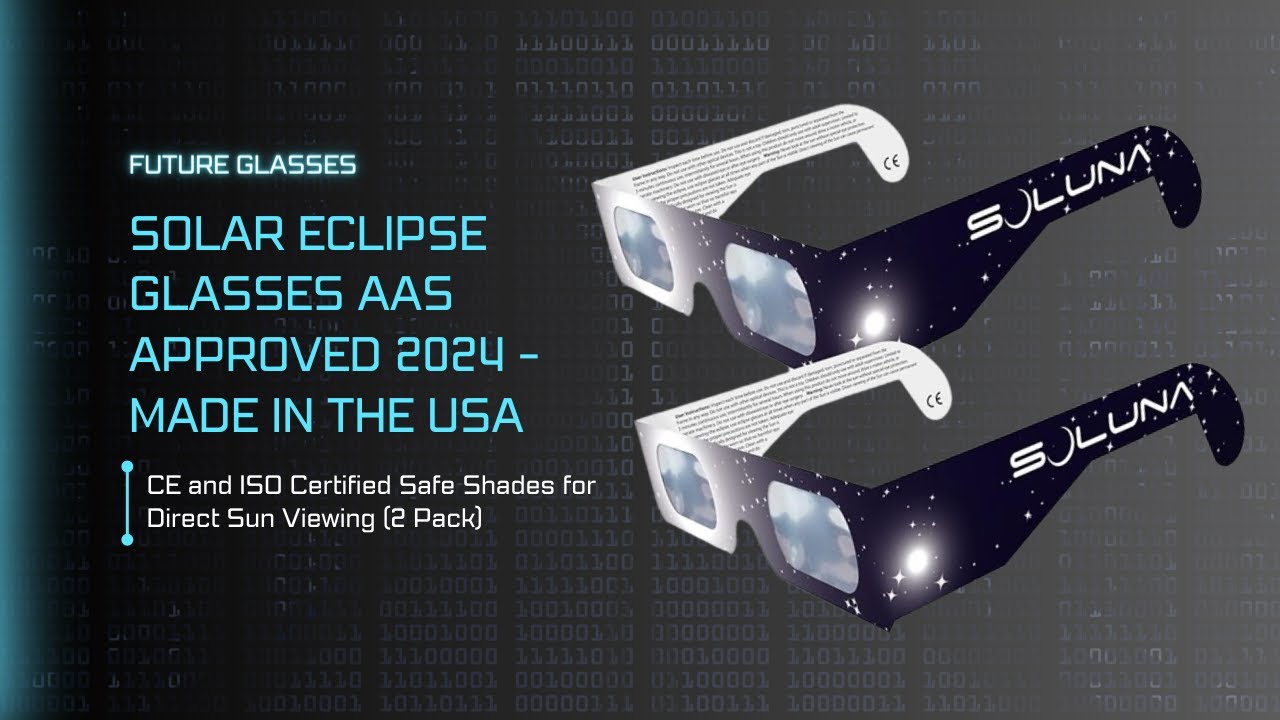 Sun viewing glasses| Eclipse shades | Solar Eclipse Glasses AAS Approved 2024 Made in USA Review ...