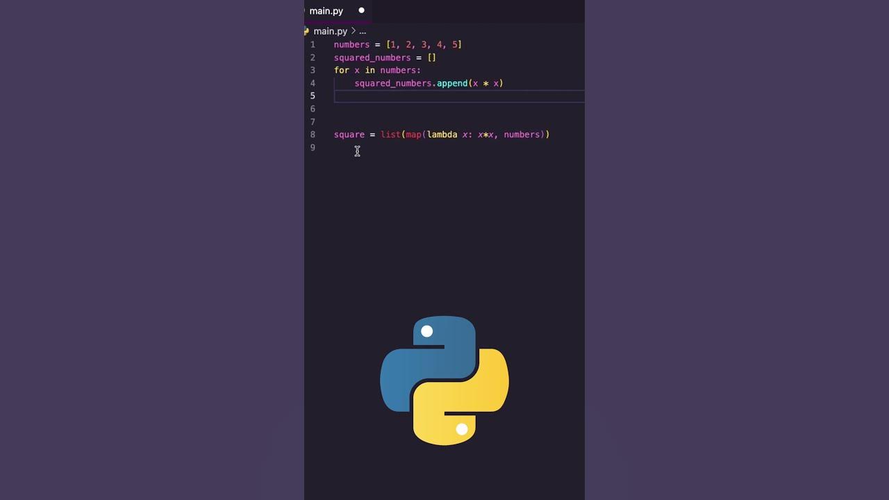 Python Lambda Functions Made Easy Creating New Lists With Map And Squaring 100daysofcode