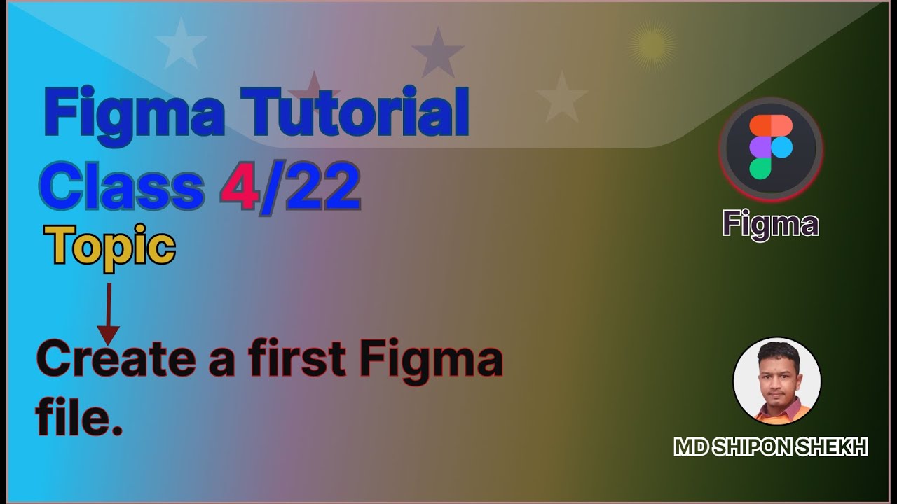 Figma Bangla tutorial | Create a first Figma file | Graphics design ...