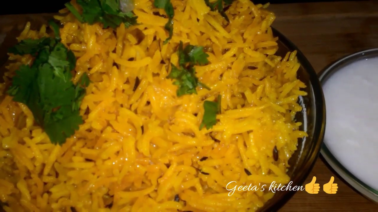 Aromatic Indian Yellow Basmati Rice Recipe|How to make Easy yellow rice ...