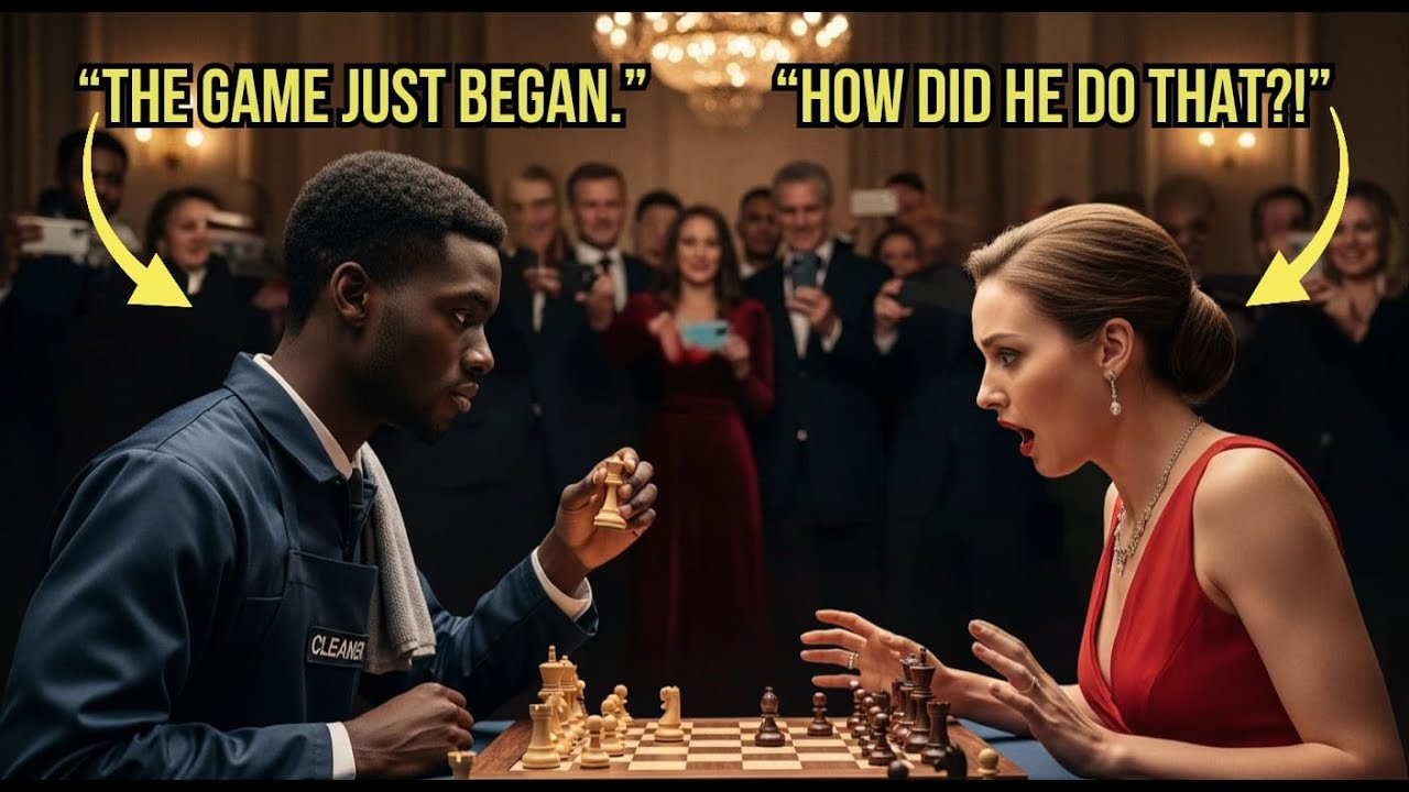 Billionaire lady Invites Black janitor to Play Chess as a joke She Didn ...