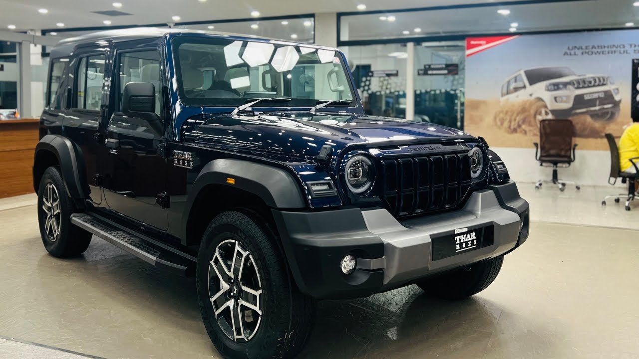 New Mahindra Thar Roxx 5 Door AX5L Diesel AT Model Detailed Walkaround ...