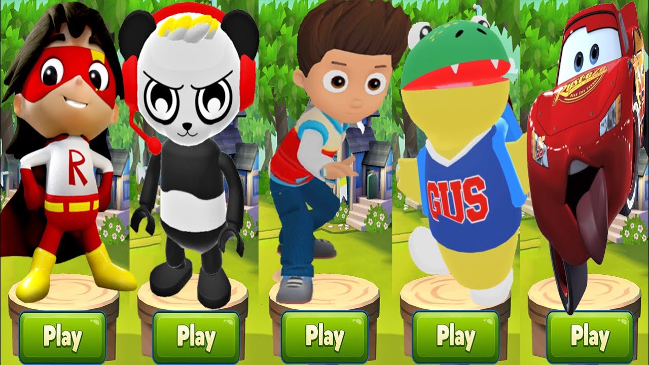 Tag with Ryan vs Tag with Lightning McQueen vs Paw Patrol Ryder vs Hero ...