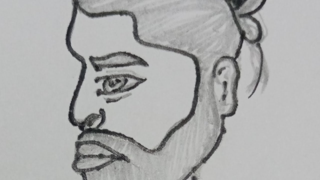 how to draw boy face#drawingtutorial - YouTube