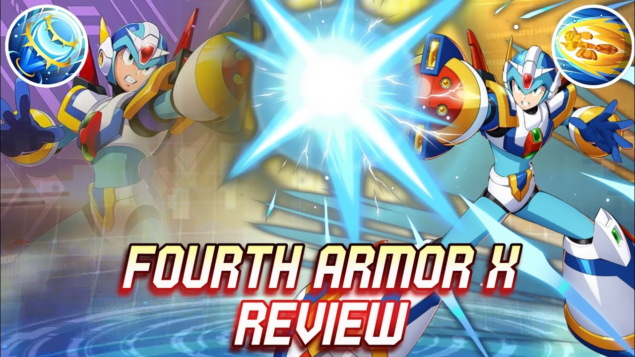 Megaman X Dive Fourth Armor X Review: Regeneração, Escudo, Redução De ...