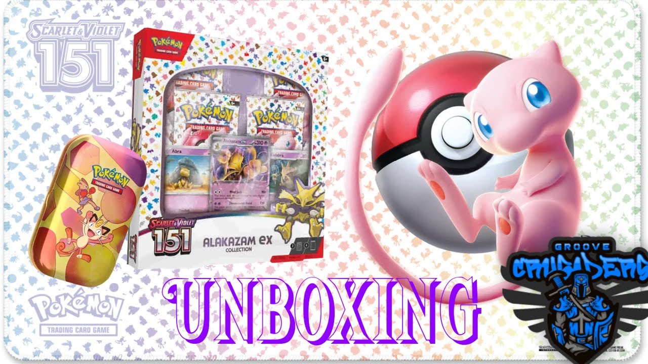 Scarke & Violet 151 Alakazam ex Collection & Meowth Tin - YouTube