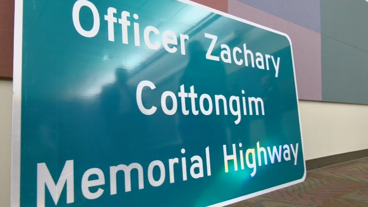 Memorial sign honoring fallen LMPD officer to be placed on I-64 - YouTube