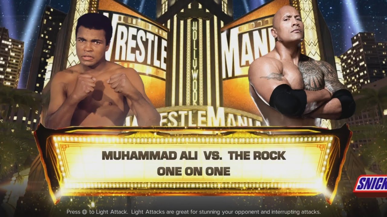 W2k24 Muhammad Ali Vs The Rock Tamil - YouTube