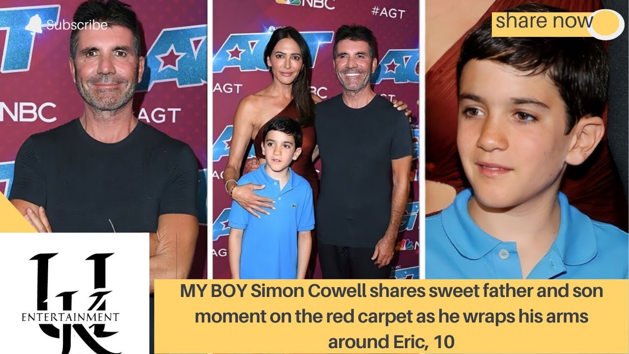 MY BOY Simon Cowell shares father and son moment on the red carpet as ...