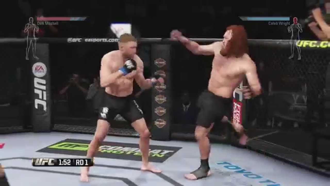 EA Sports UFC: Mitchell Vs Wright (Career Hard) - YouTube