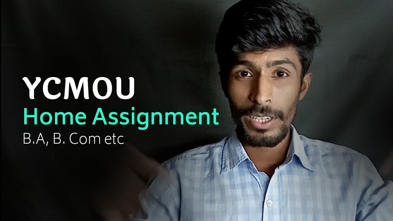 Ycmou Home Assignment 2022-23 Available Jhalele ahet - YouTube