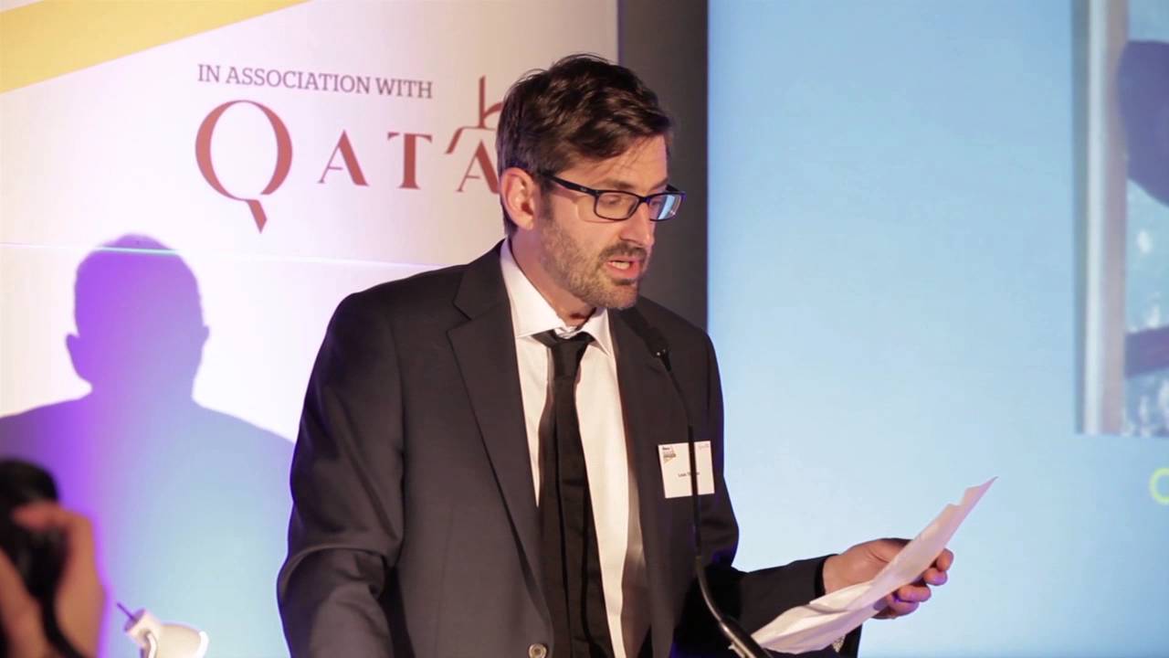 Louis Theroux collecting his father's Outstanding Contribution to ...