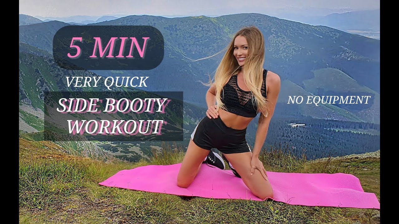 5 Min Very Quick Side Booty Workout No Equipment Glutes Side Booty