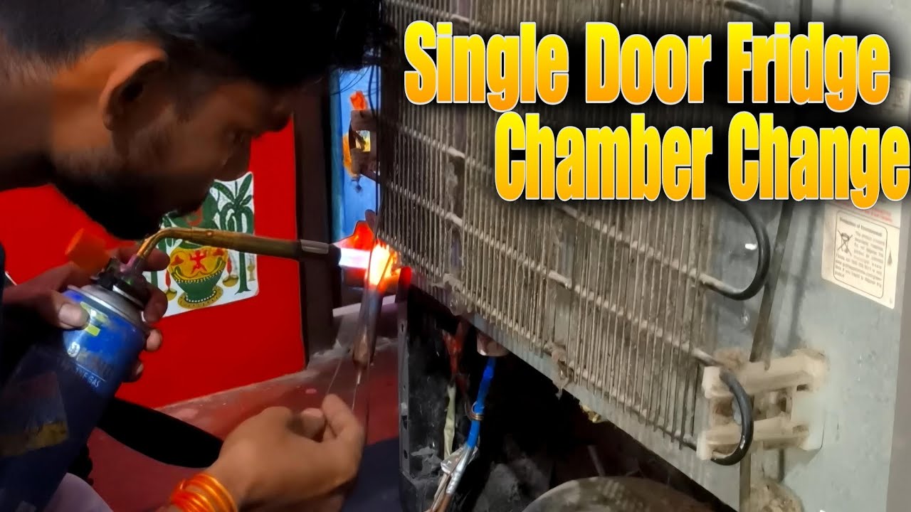 Fridge Not Cooling || Gas Charge ||Chamber Change #salipur - YouTube
