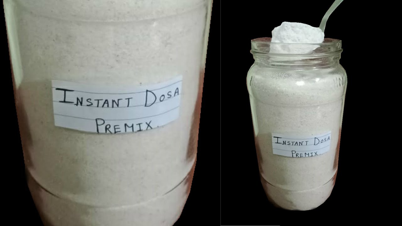 Instant Dosa premix Recipe/ Home made Dosa powder/ Instant Breakfast ...