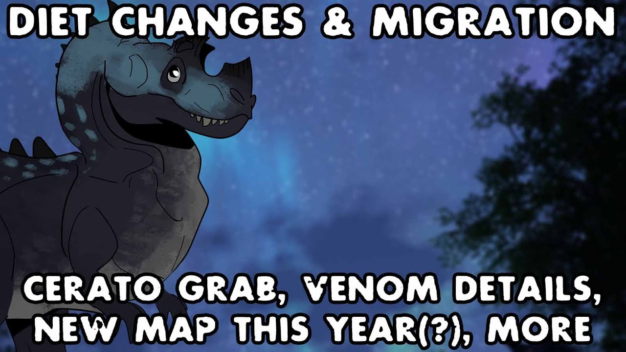 The Isle News Updates: Cerato Grab Mention, Venom, Massive Diet Changes ...