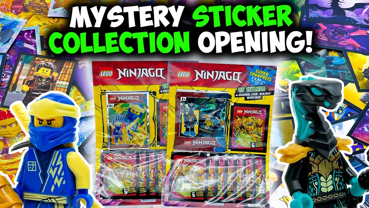 Opening Lego Ninjago MYSTERY Sticker Collections! | Brick Finds & Flips