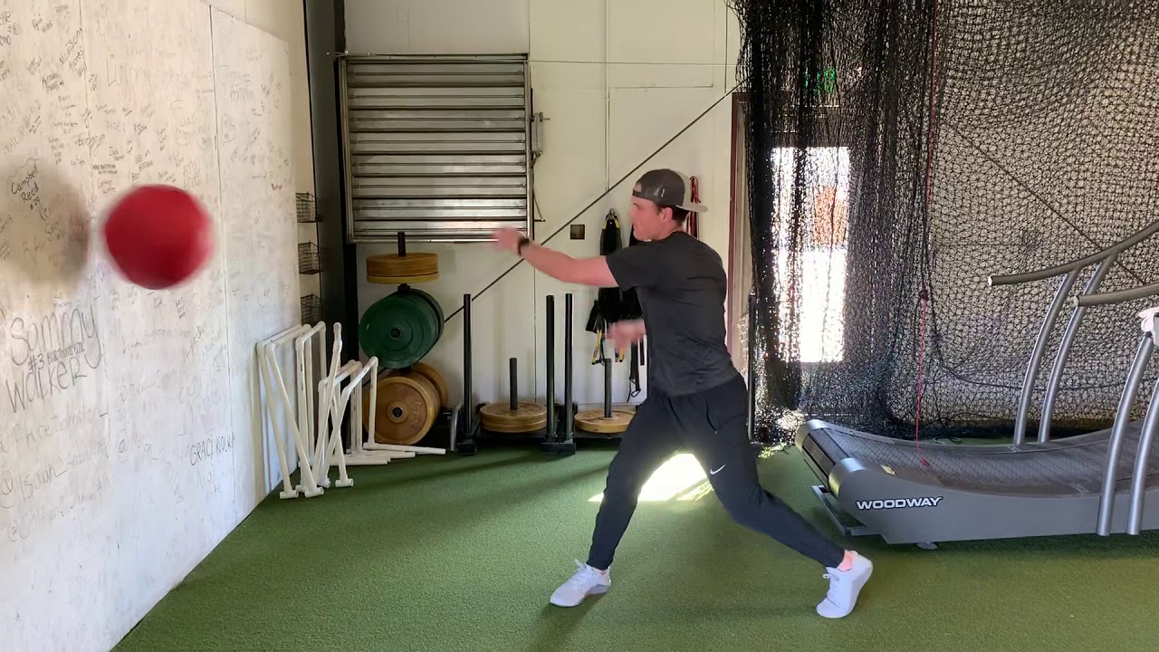 Med Ball Rotational Chest Pass - YouTube