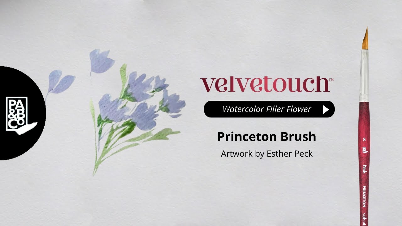 Simple Watercolor Filler Flower with Esther Peck - YouTube