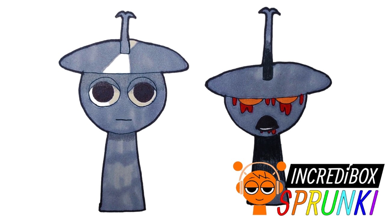 Como DIBUJAR a CLUKR de INCREDIBOX SPRUNKI / How to DRAW CLUKR from ...