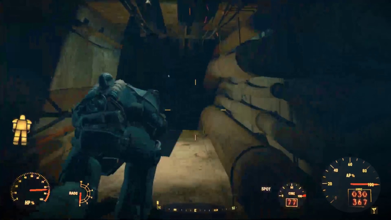 fallout 4 x03 hellfire armor enclave - YouTube