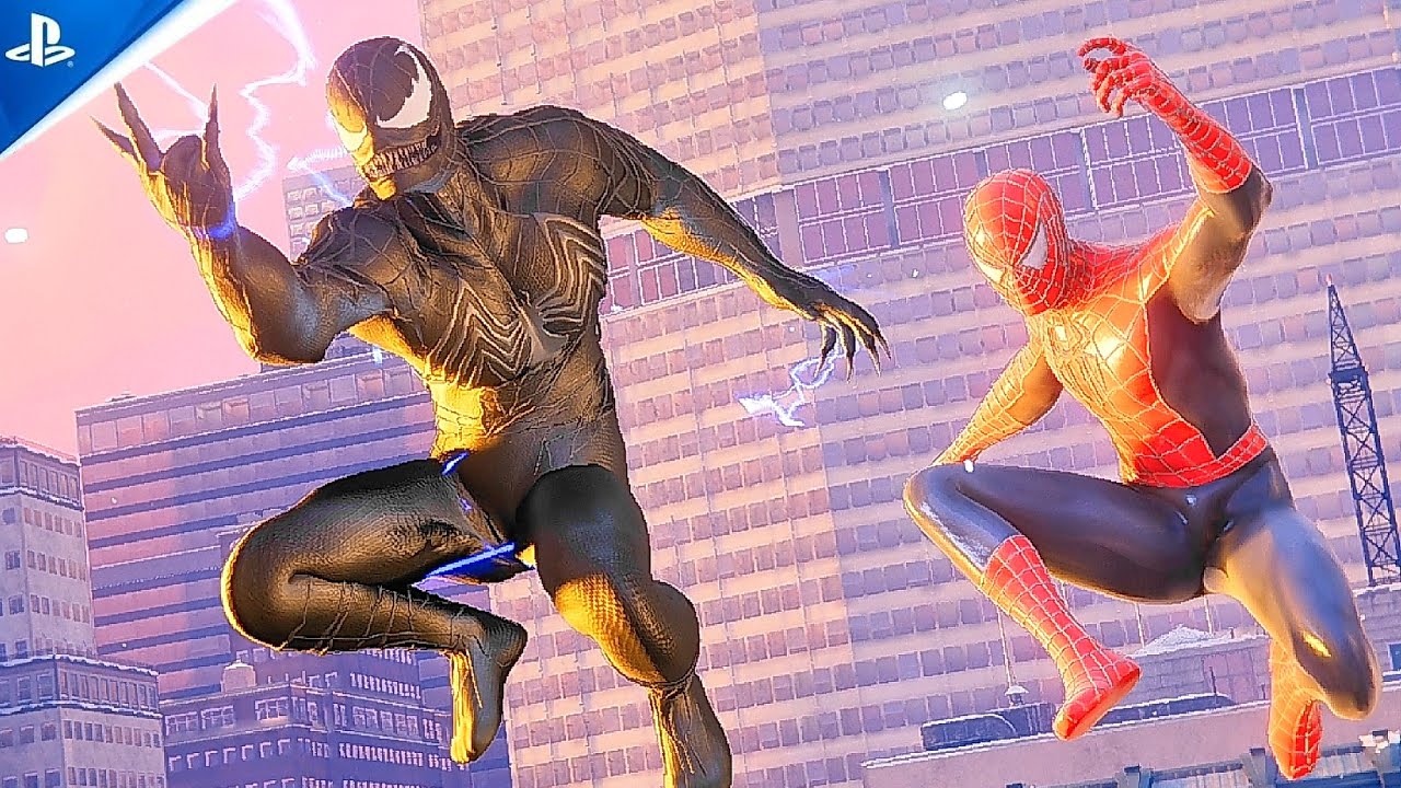 Marvel's Spider-Man 2 Accurate Venom Meets Tobey Maguire Spider-Man ...