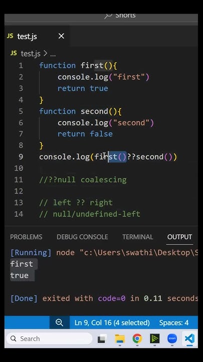 Null Coalescing Operator In Javascript Operators In Javascript Javascript Cswordtelugu