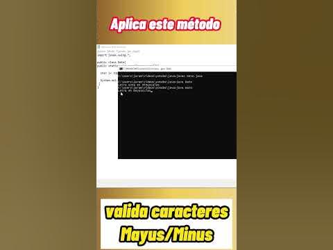 Método para validar caracteres en mayúsculas y minúsculas en java 3/3 ...