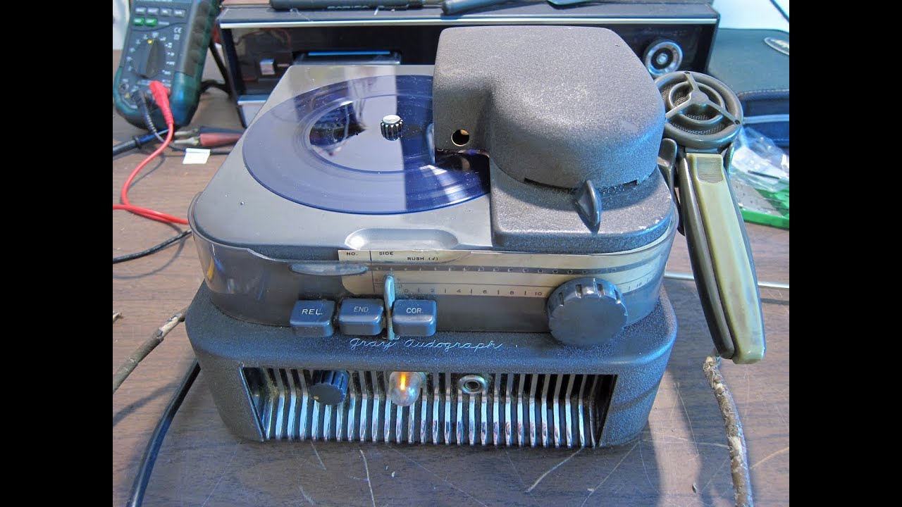 1947 Gray Audograph Dictating Machine - YouTube
