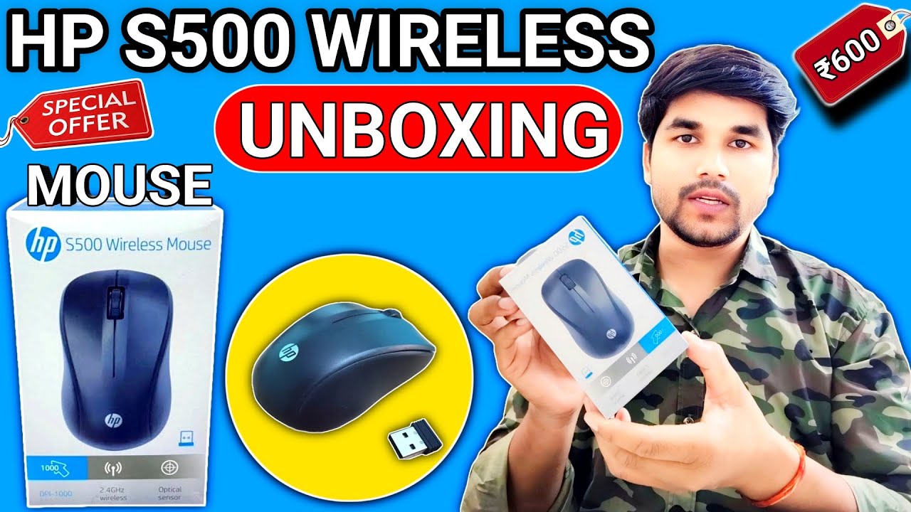 Hp S500 Wireless Mouse Hp S500 Wireless Mouse Unboxing | Review - YouTube