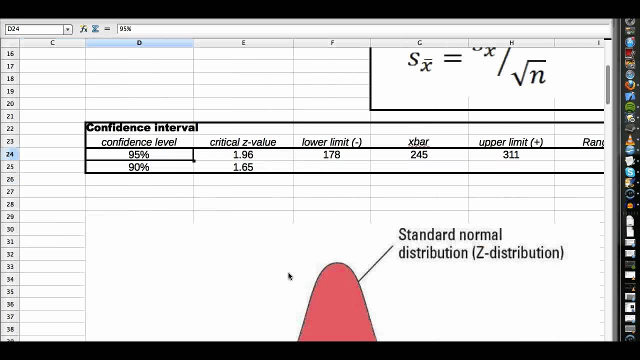 Basic statistics tutorial 40 Confidence Intervals (z) - YouTube