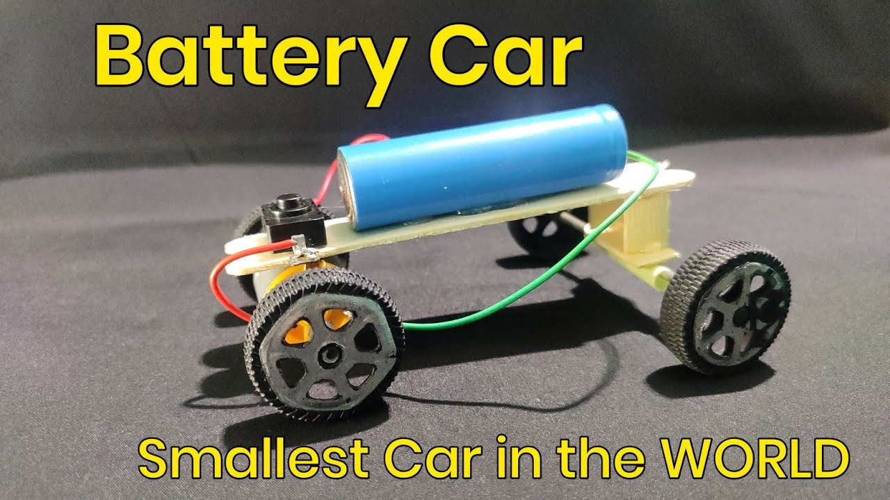 Ice cream stick car project - YouTube