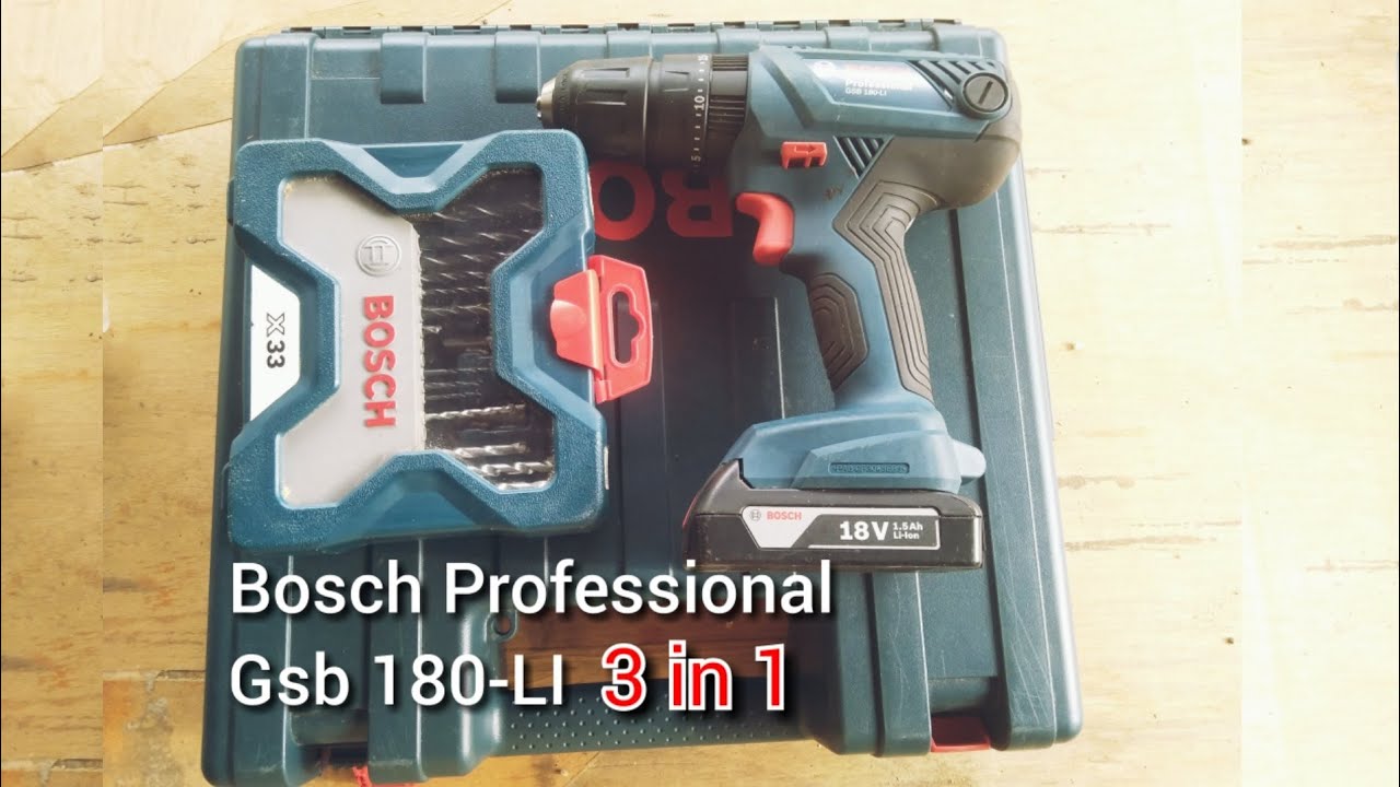 Cordless Drill Bosch Gsb 180 LI | Bosch Gsb 180 li - YouTube