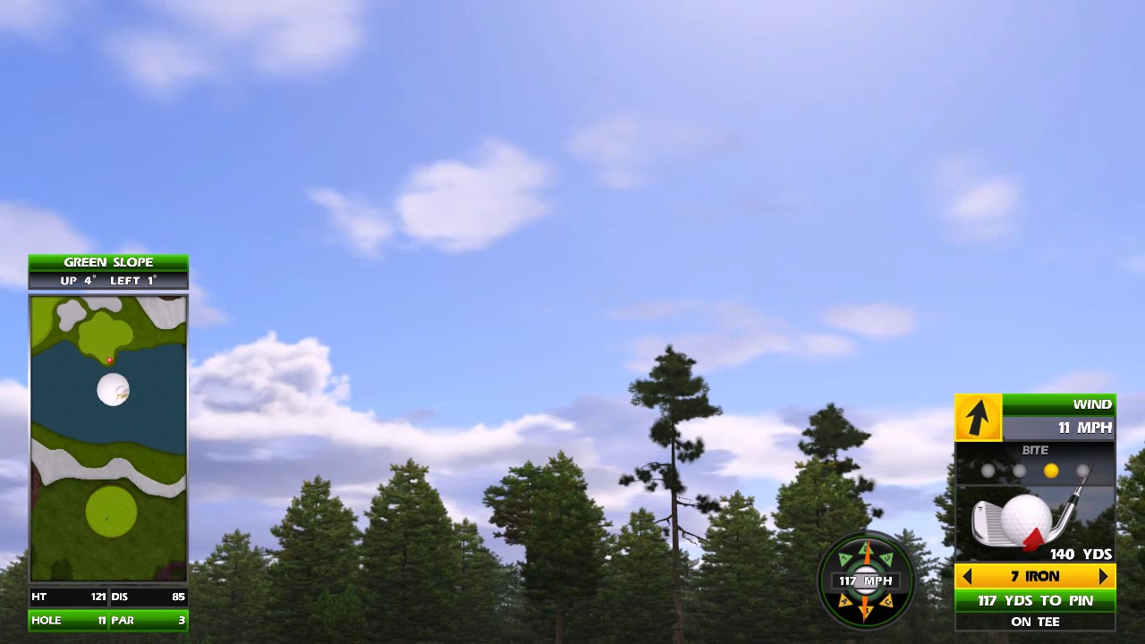 Golden Tee Great Shot on Sandhill Woods! - YouTube