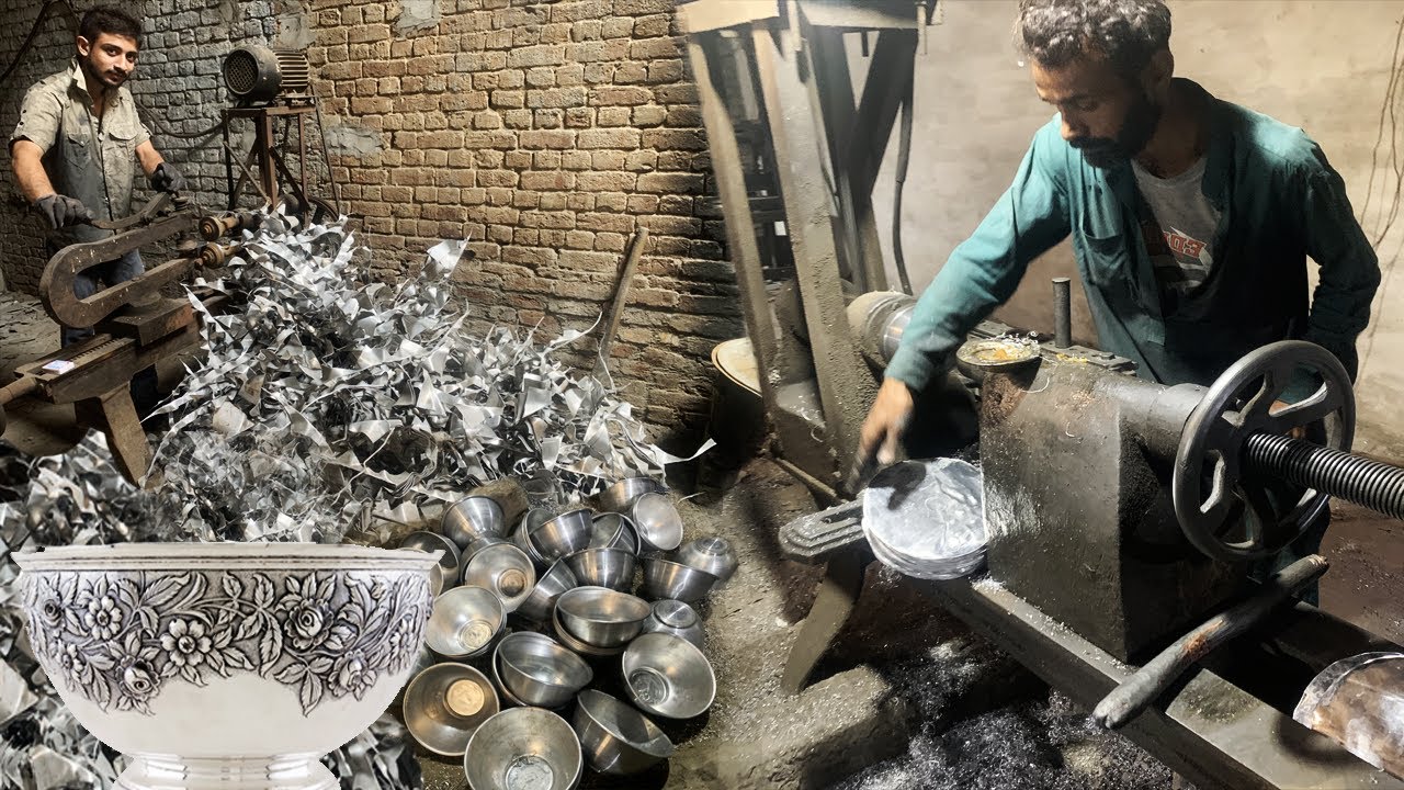 Wonderful Making Process Of Silver Bowl at Factory - YouTube