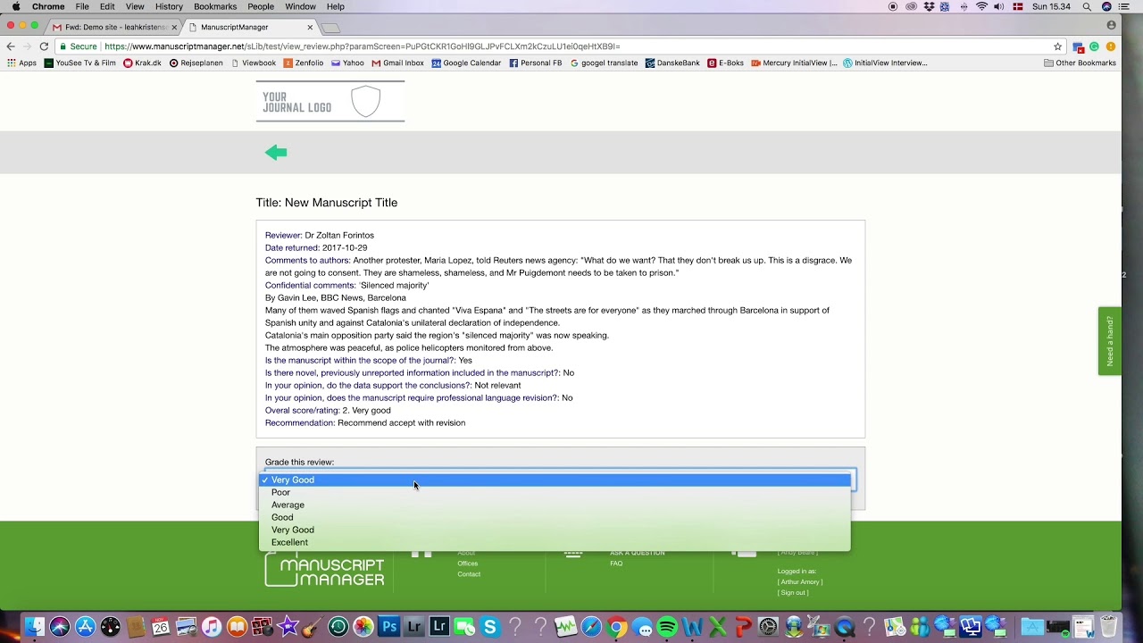 The Associate Editor Makes a Recommendation or a Decision in Manuscript ...