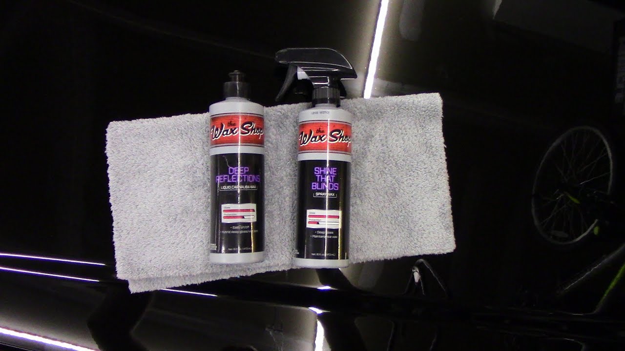 The Wax Shop Wax and Spray Wax Review on a Black Car! - YouTube
