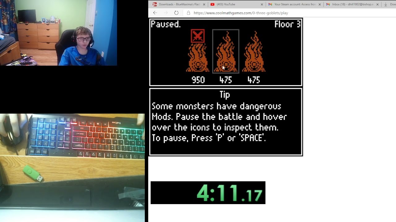 Three Goblets 1st goblet speedrun in 7:50.48 - YouTube